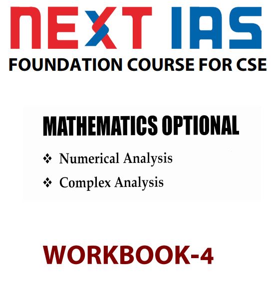 NEXT IAS MATHEMATICS OPTIONAL WORKBOOK 2025